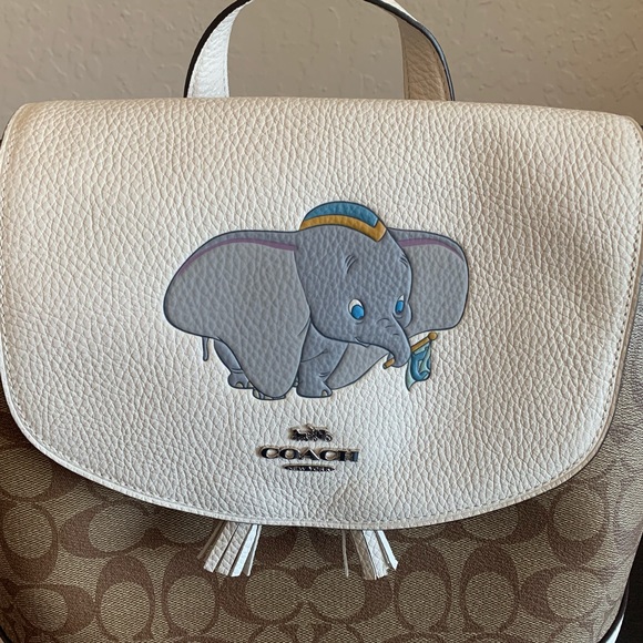 Coach | Bags | Disney X Coach Elle Backpack In Canvas With Dumbo | Poshmark